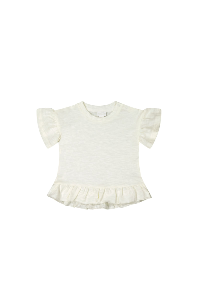 Jamie Kay - Courtney Ruffle Top - milk